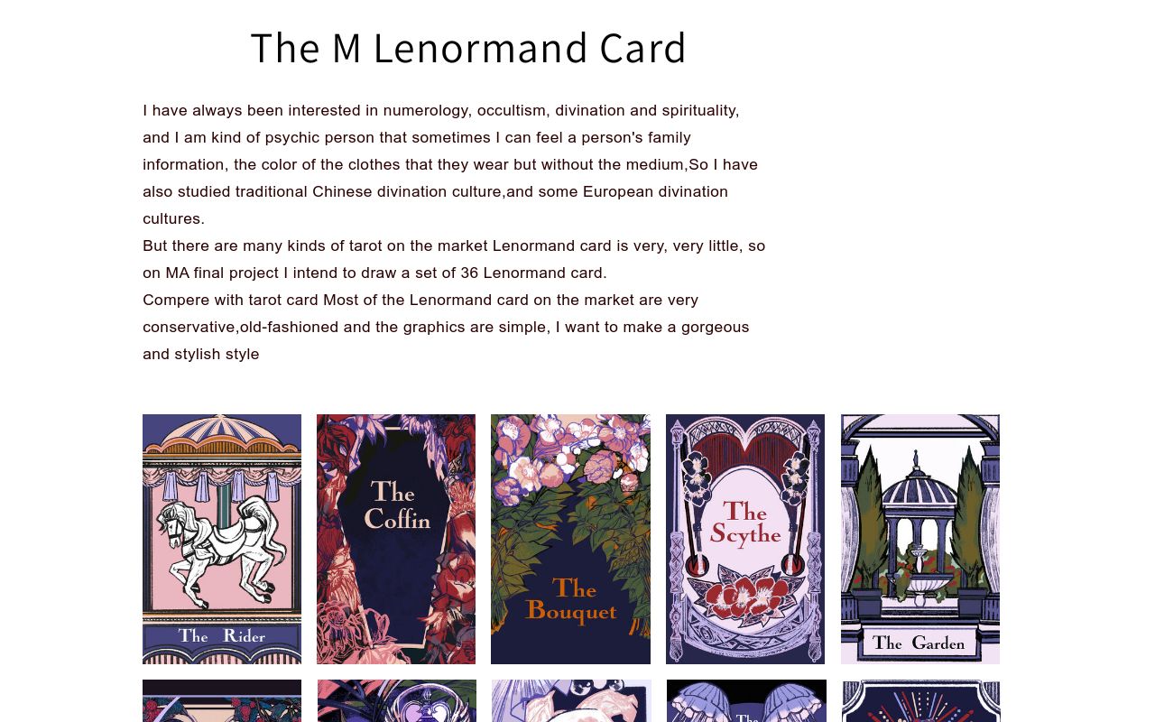 Gallery-The M Lenormand card